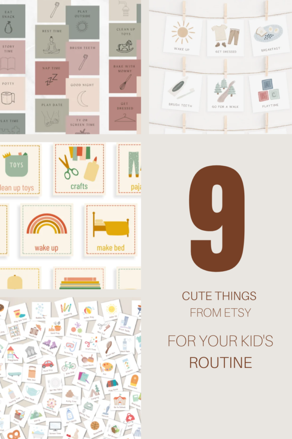 9 cute things from Etsy to help your kids with their routine