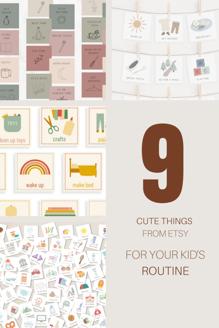 9 cute things from Etsy to help your kids with their routine