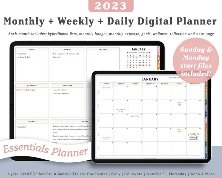 The best digital planners for GoodNotes in 2023