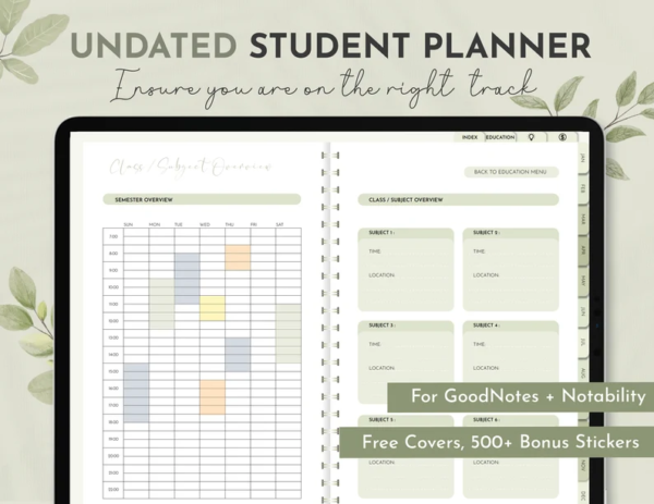 Organize Your Academic Life with the Best Digital Planners for Students