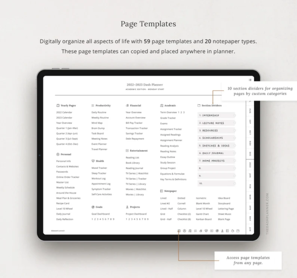 Organize Your Academic Life with the Best Digital Planners for Students