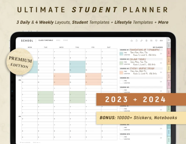 Organize Your Academic Life with the Best Digital Planners for Students