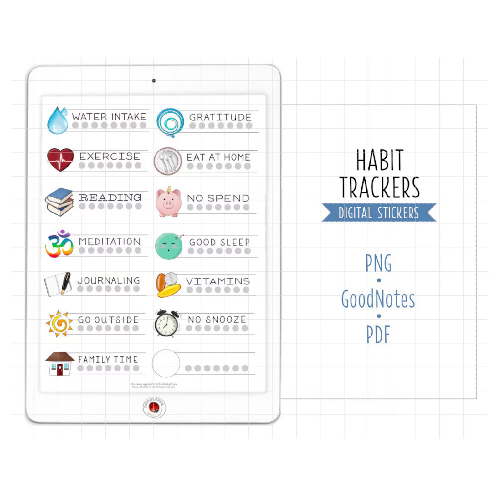 The Best Habit Tracker Stickers for Your Digital Planner