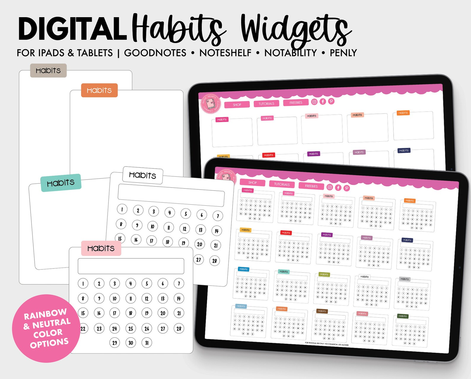 The Best Habit Tracker Stickers for Your Digital Planner