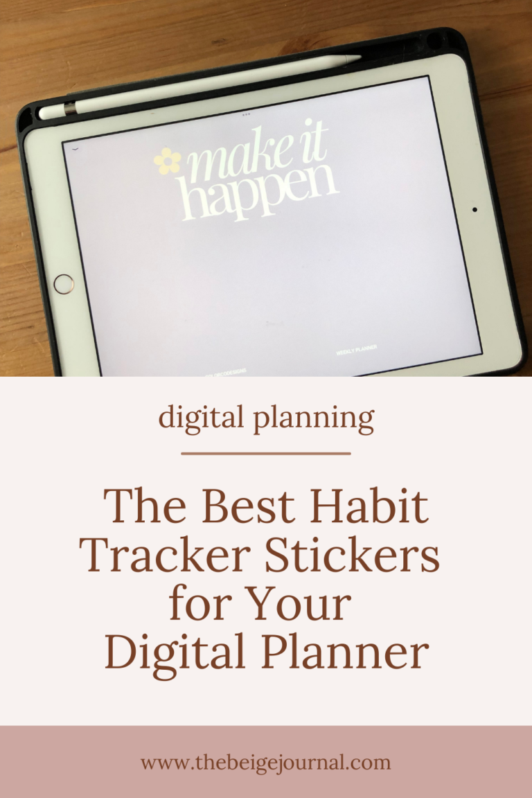 The Best Habit Tracker Stickers for Your Digital Planner