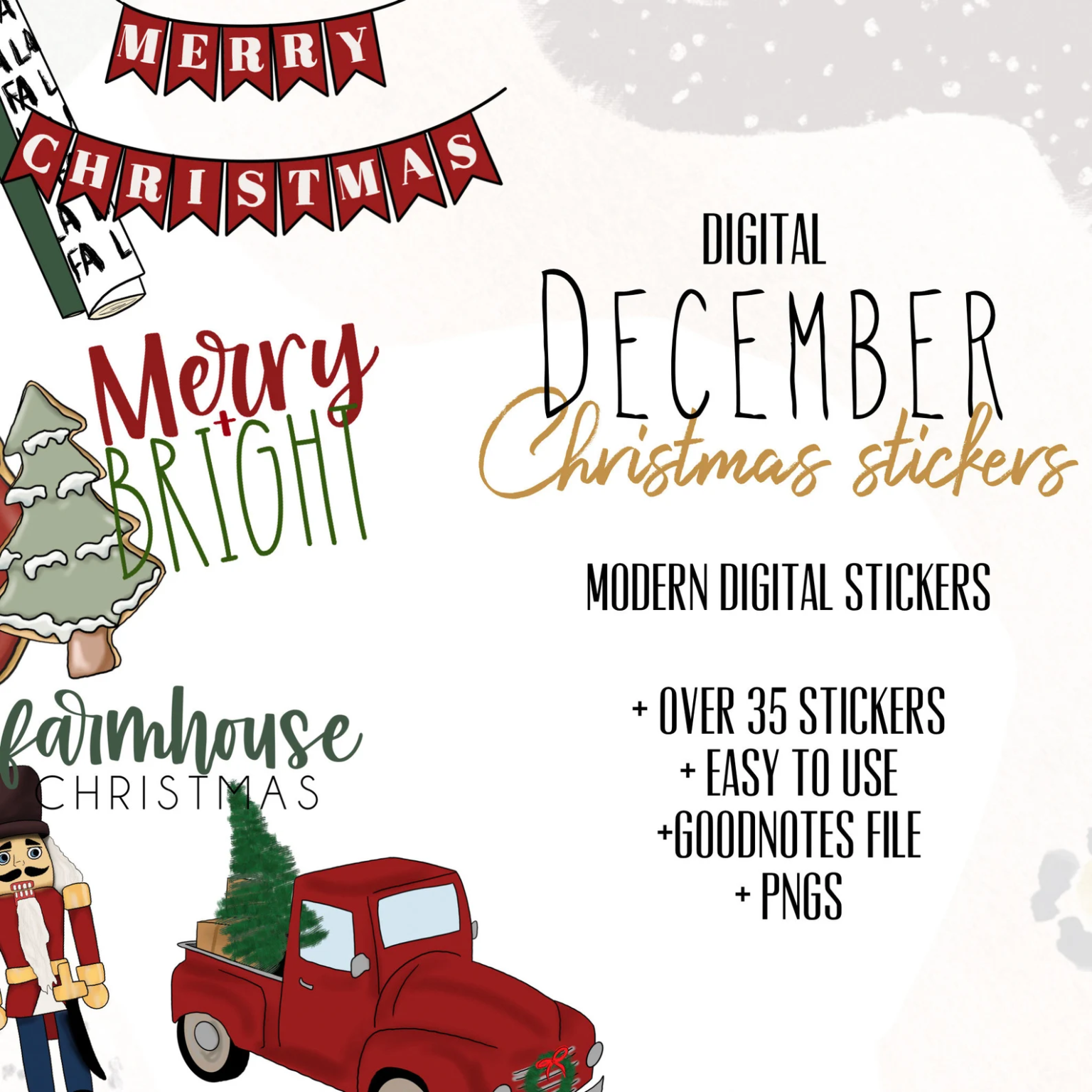 10 Festive Items for Digital Planners: Christmas 2023 edition