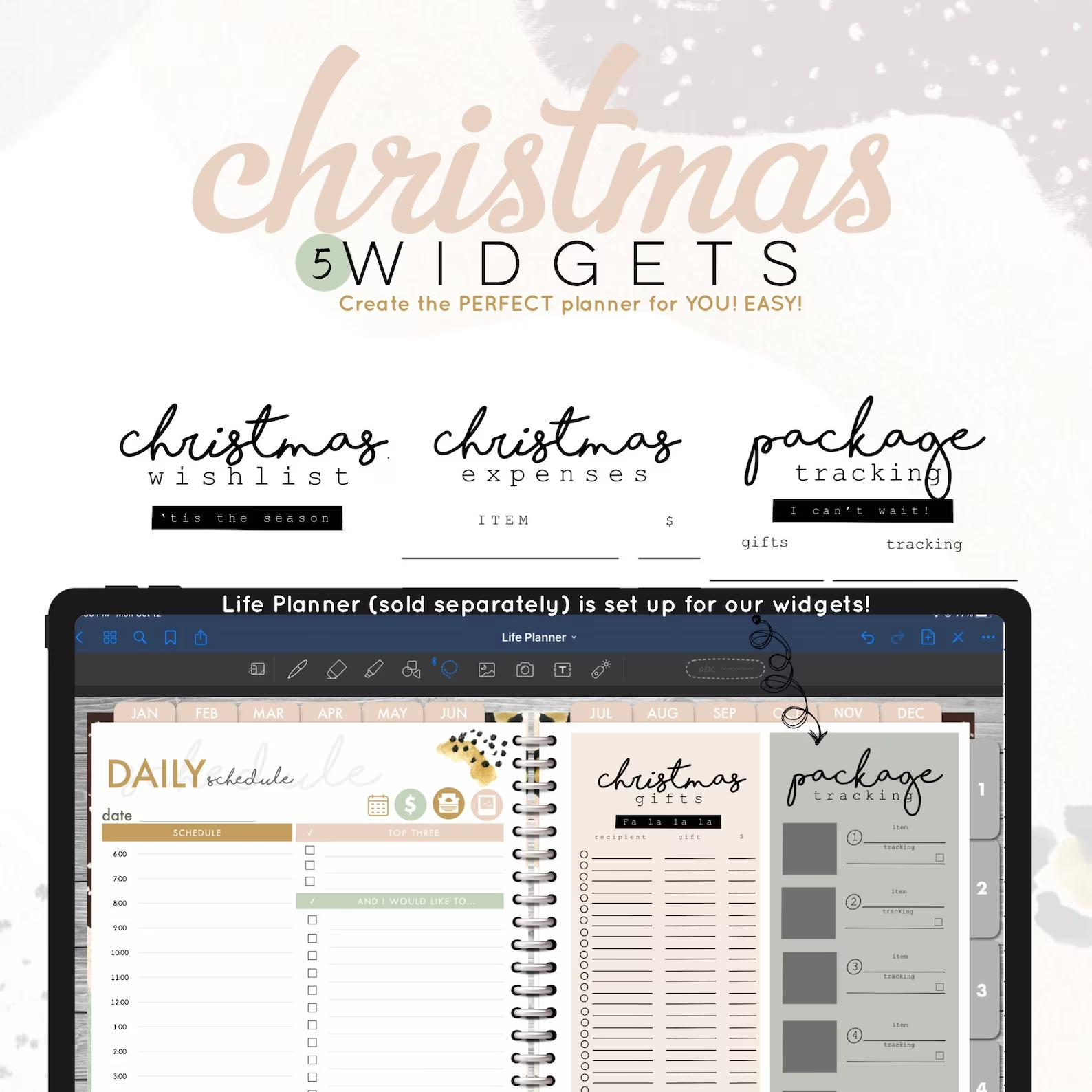 10 Festive Items for Digital Planners: Christmas 2023 edition
