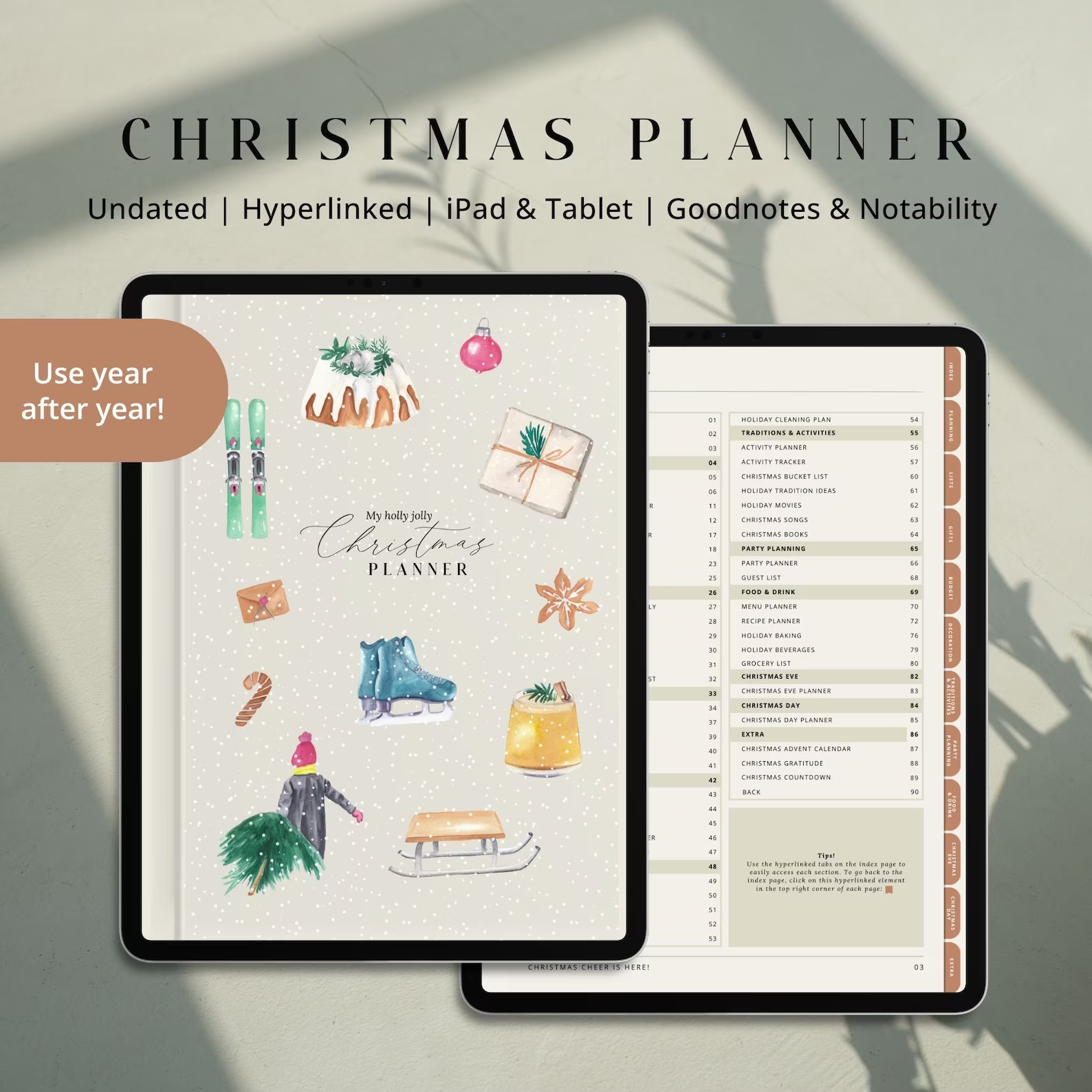 10 Festive Items for Digital Planners: Christmas 2023 edition