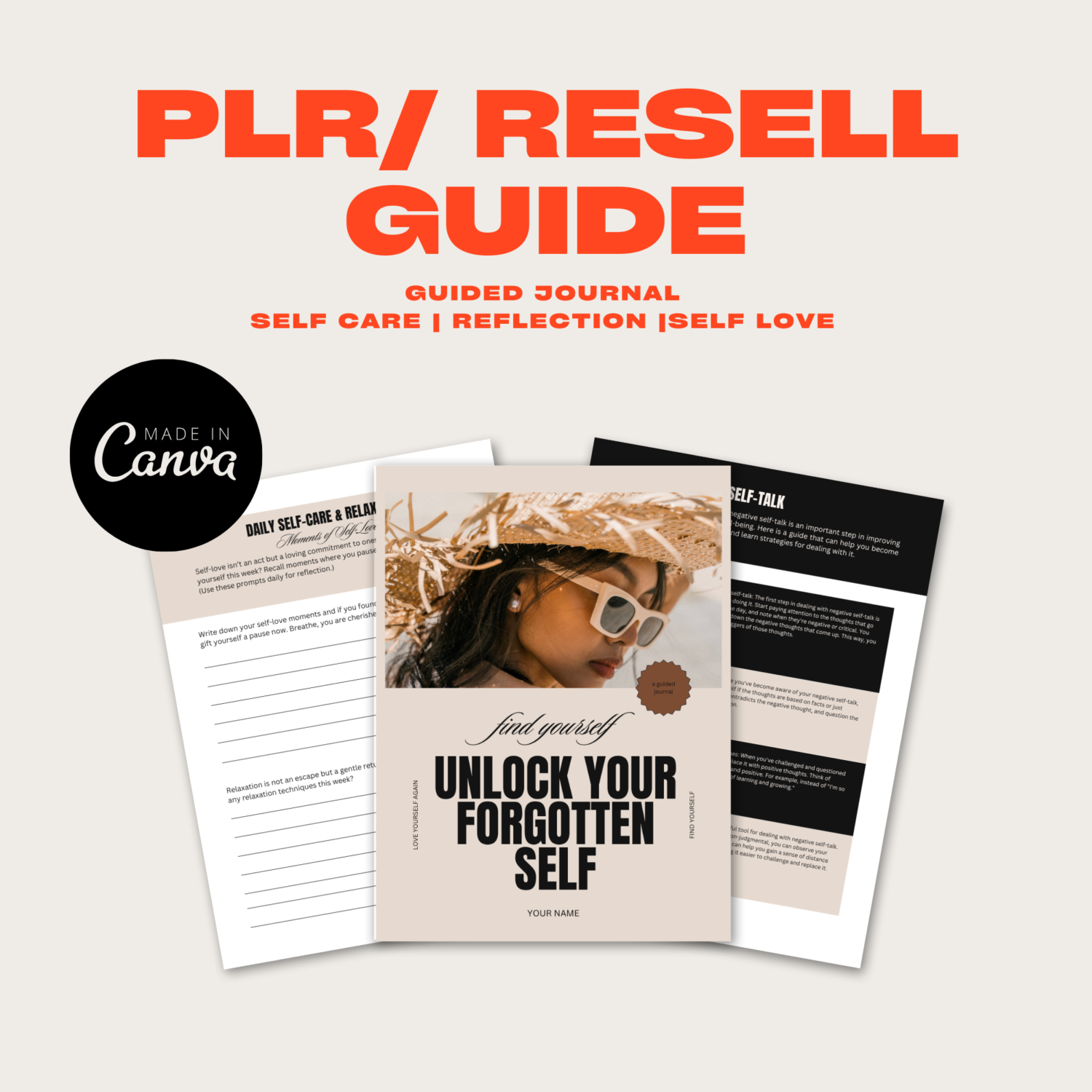 PLR Guided Journal - The Beige Journal