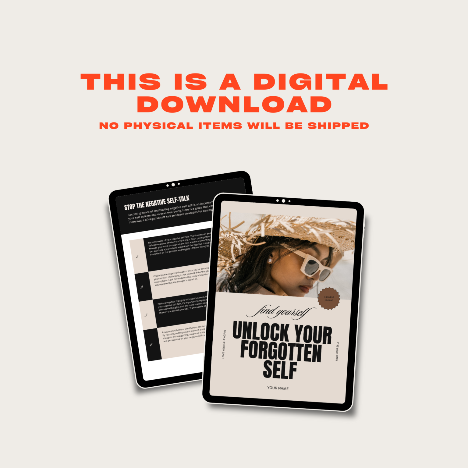 PLR Guided Journal - The Beige Journal