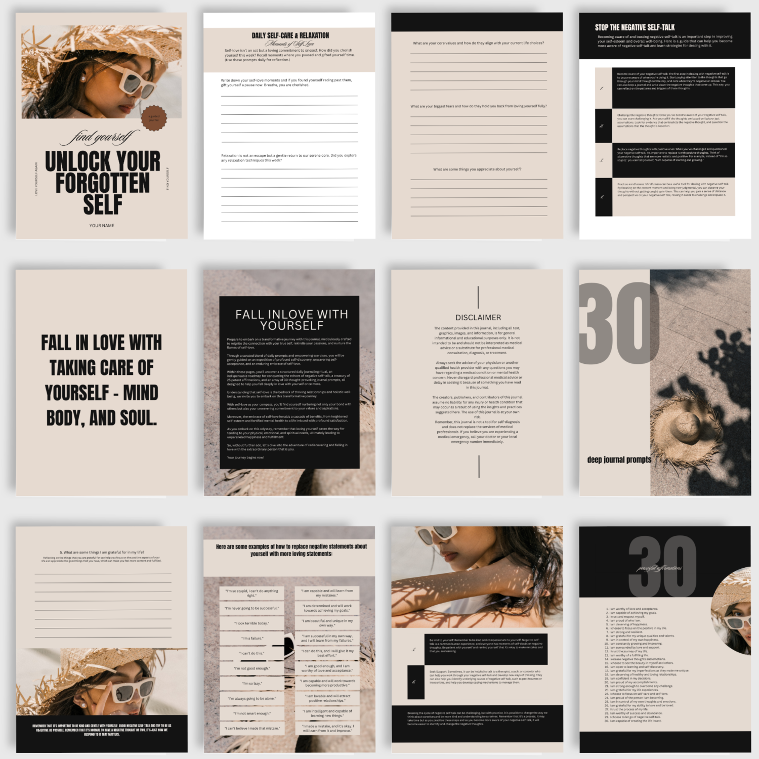 PLR Guided Journal - The Beige Journal