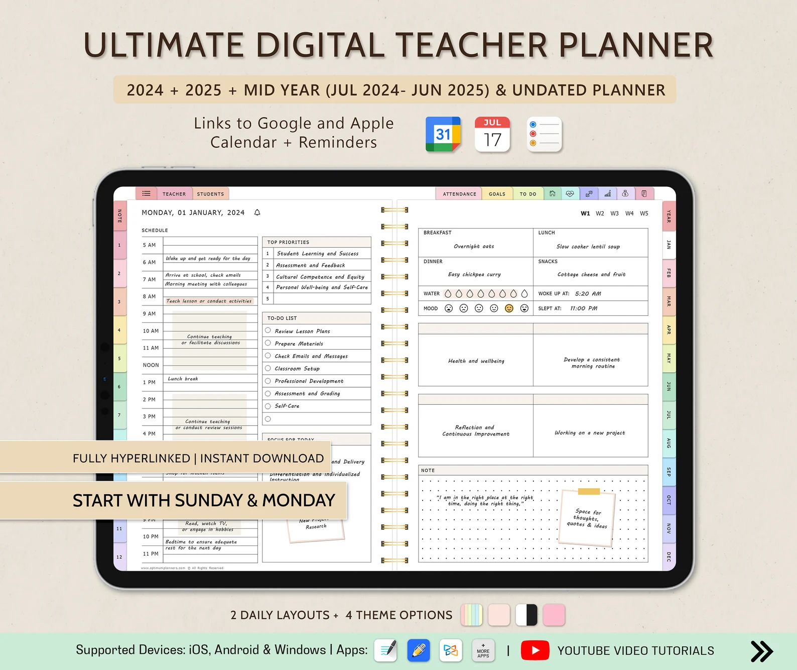 Best Teacher Digital Planners for 2025